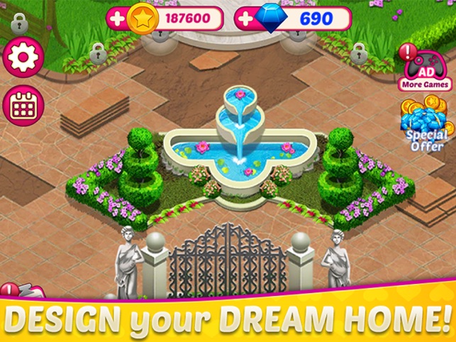 รีวิวเกม Open House Home Design & Match-3 เป็น